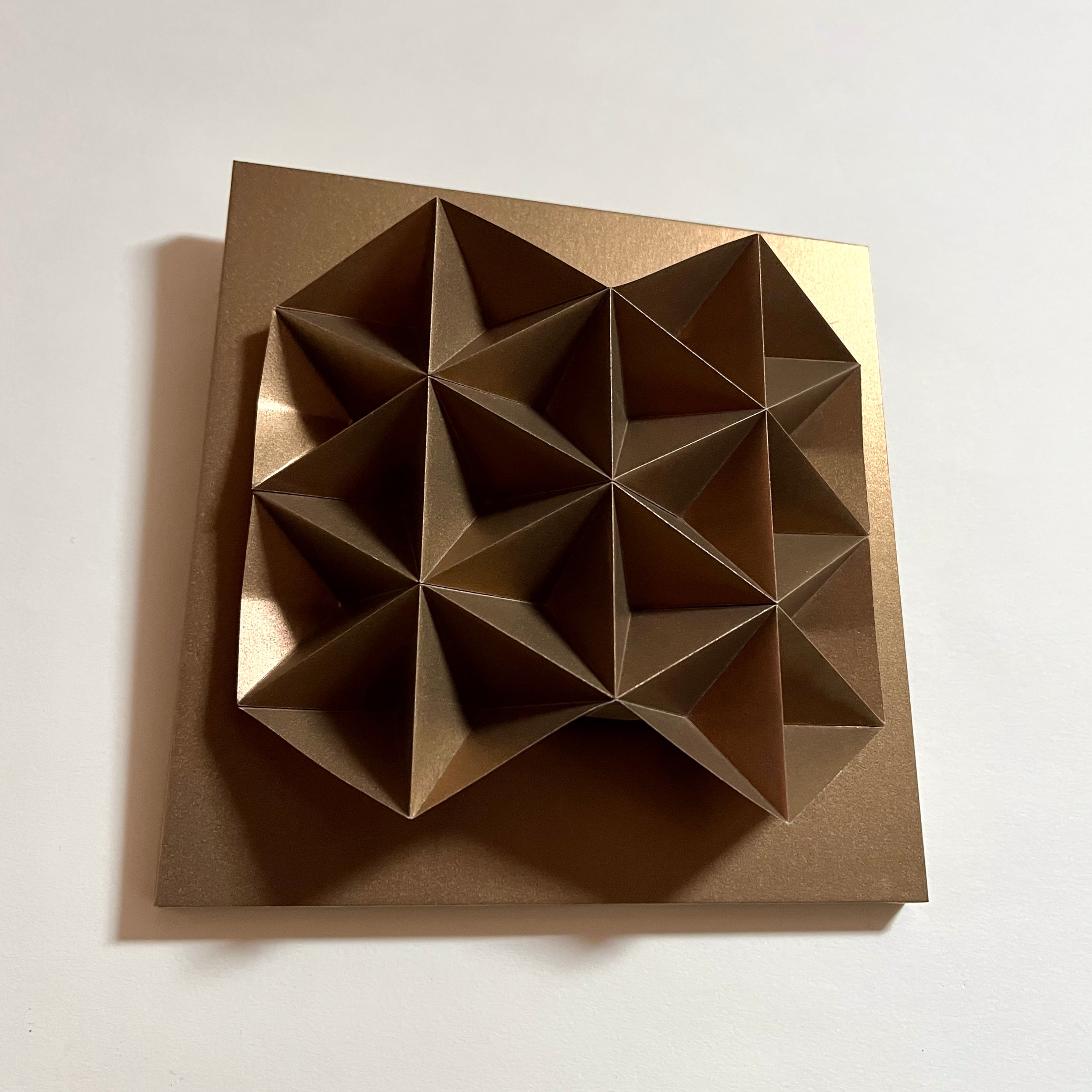 Origami Triangles Mini Bronze | D.Hinklay