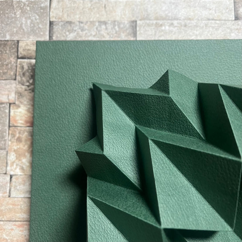 Origami artwork Illusion (diagonal) (Green) | D.Hinklay